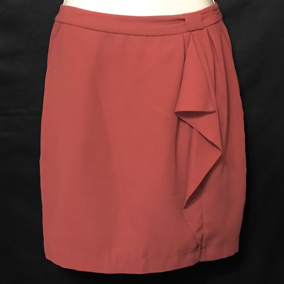 H&M | Skirts | Nwt Hm Rosewood Side Ruffle Skirt 6 | Poshmark